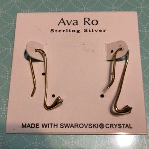 Ava Ro | Jewelry | Ava Ro Gold Sterling Silver Wire Drop Earrings ...